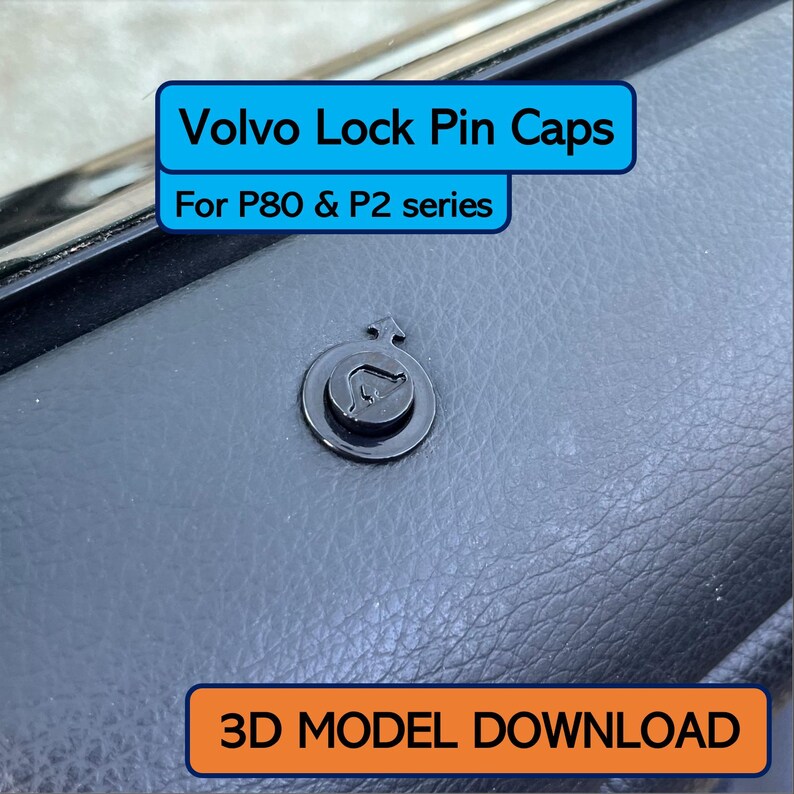3D Model - Volvo Lock Pins (P80, P2 Series) - Etsy