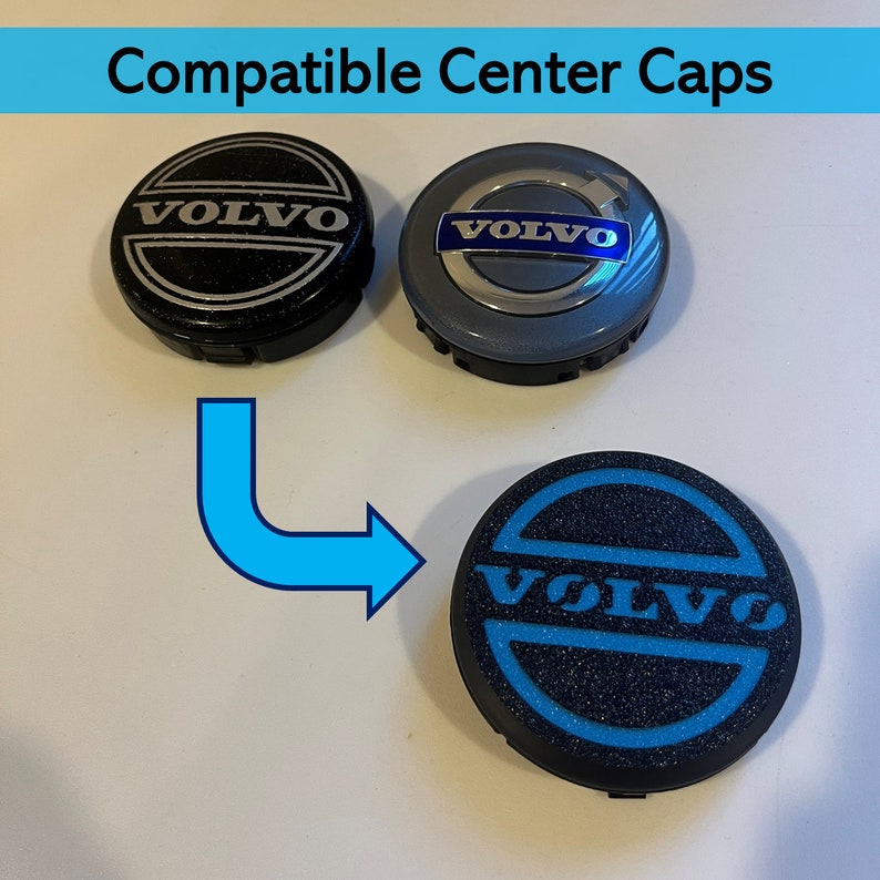 Volvo Floating Wheel Center Cap Set P80 & P2 Series - Etsy