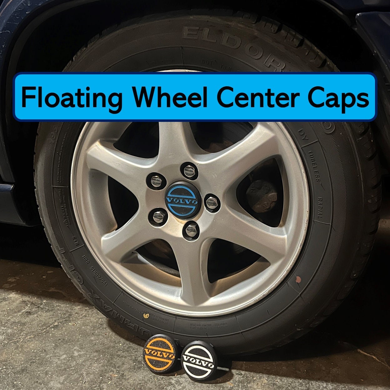 Volvo Floating Wheel Center Cap Set P80 & P2 Series - Etsy