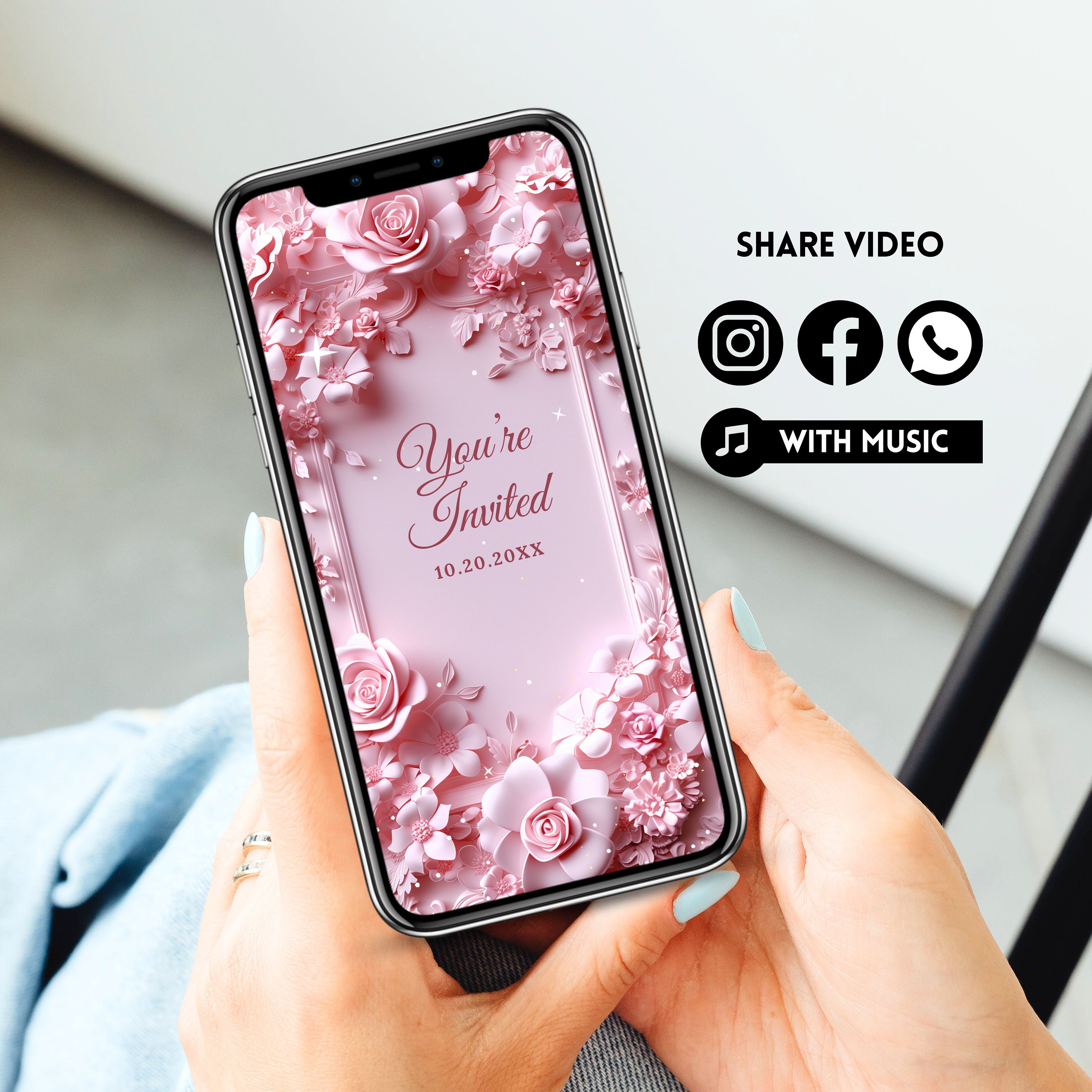 Quinceañera Video Invite - Canva Quinceanera, Quince Invitation ...