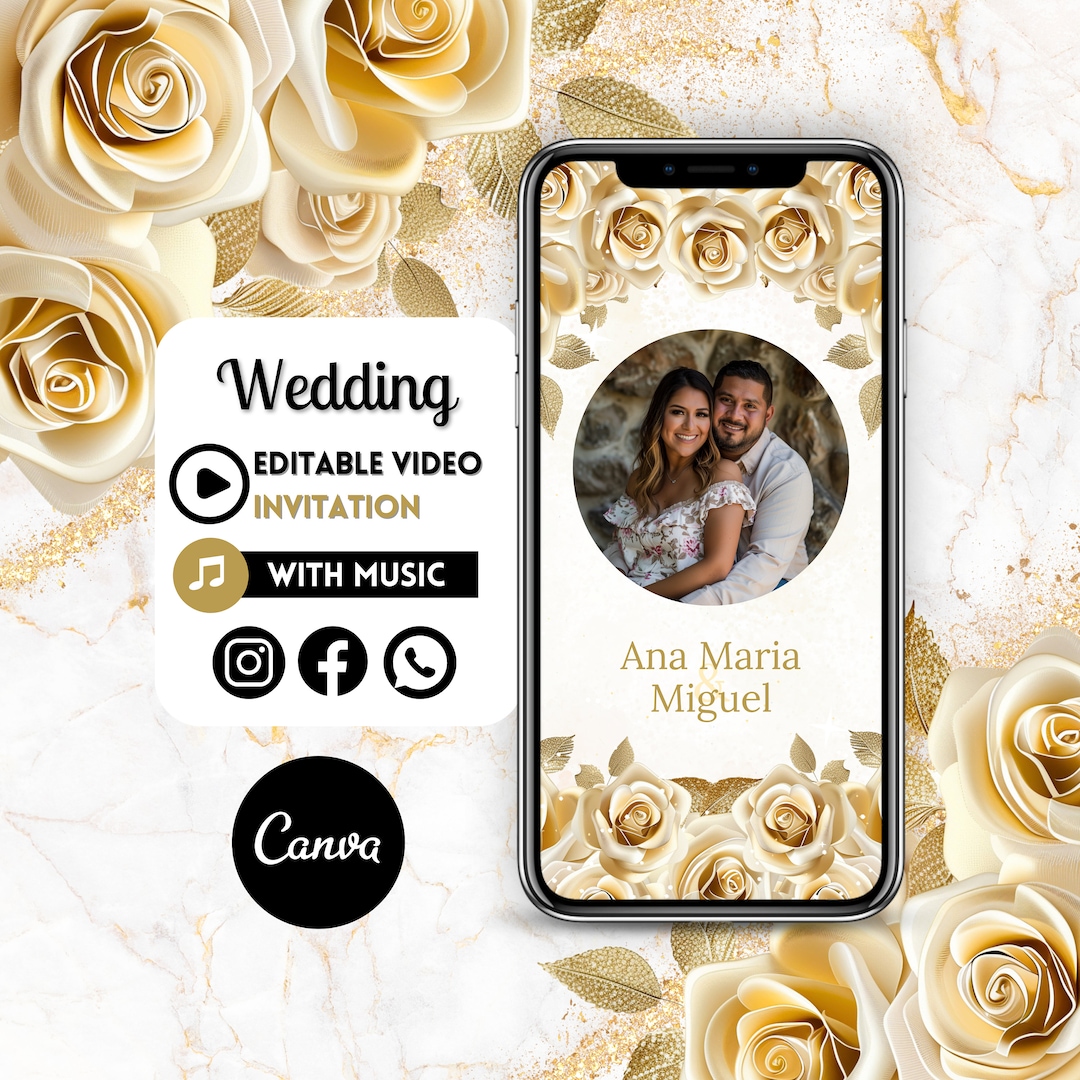 Wedding Invitation - Wedding Phone Invite, Invitacion De Boda ...