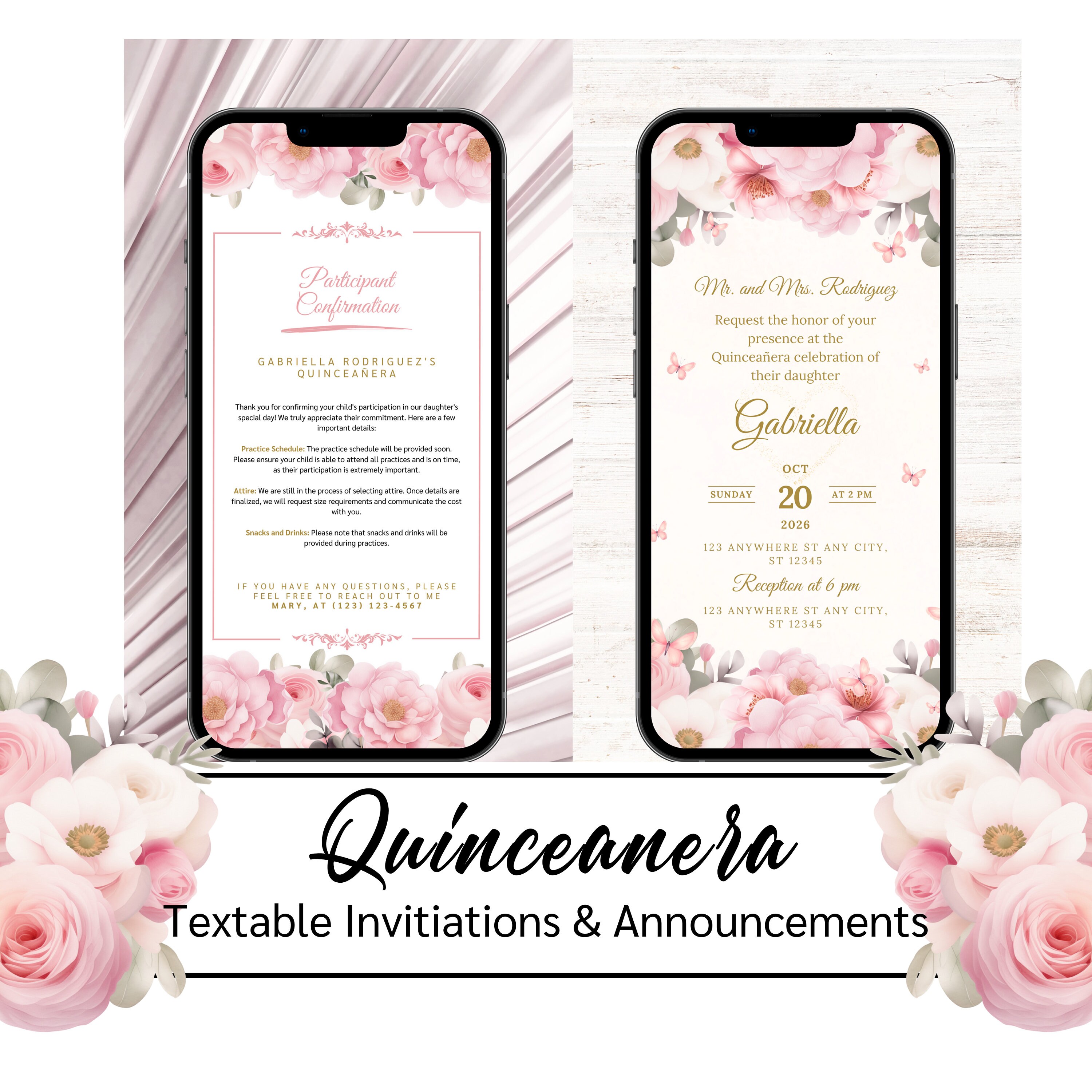 Ultimate Quinceañera Invitation Bundle - All-in-one - Editable ...