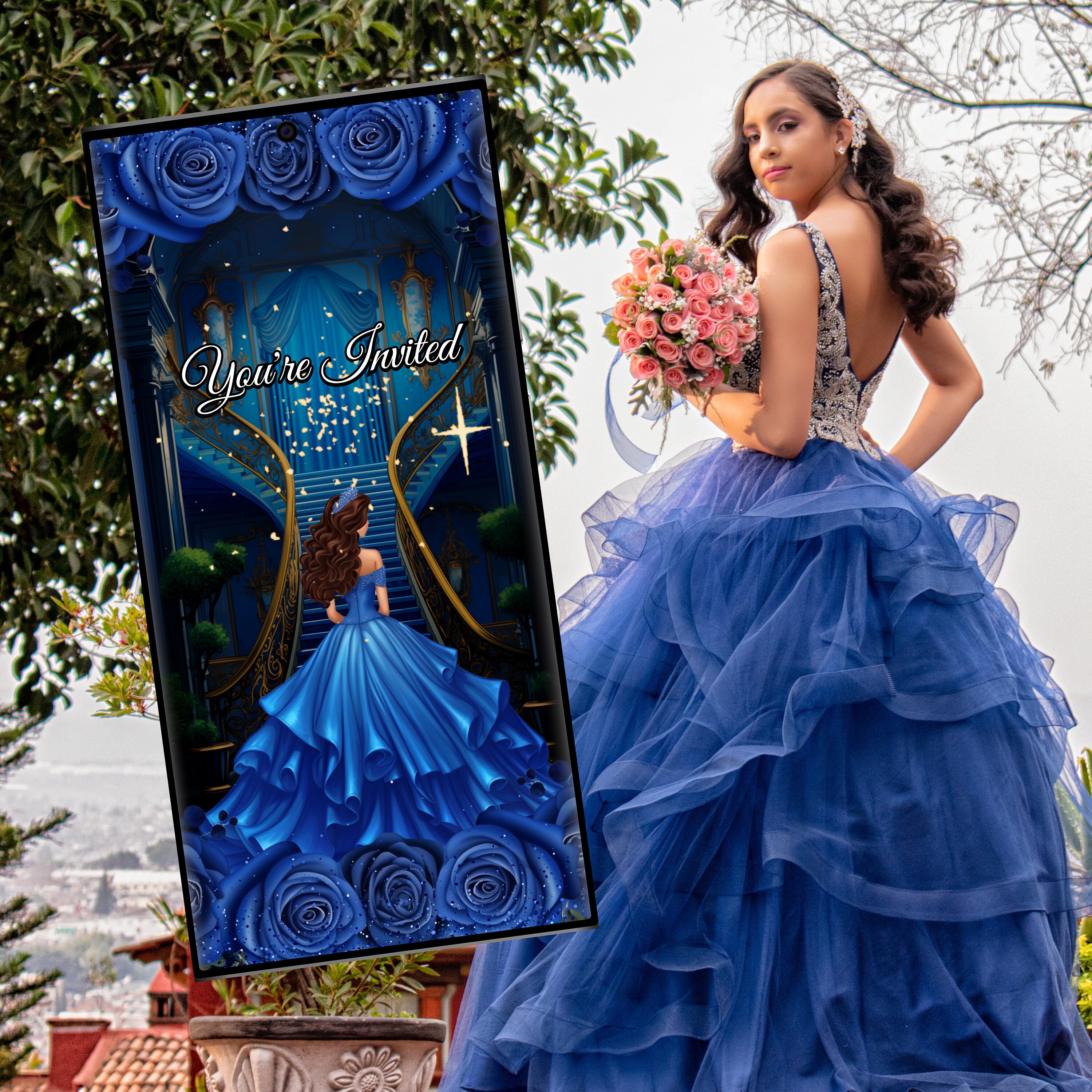 Quinceañera Video Invite Canva Quinceanera, Quince Invitation ...