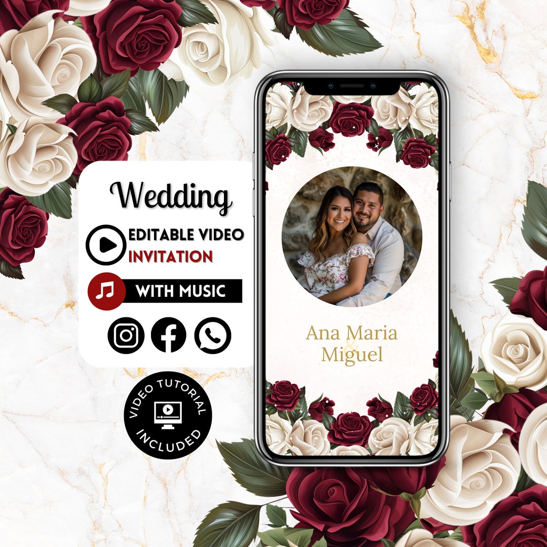 Wedding Invitation - Wedding Phone Invite, Invitacion De Boda ...