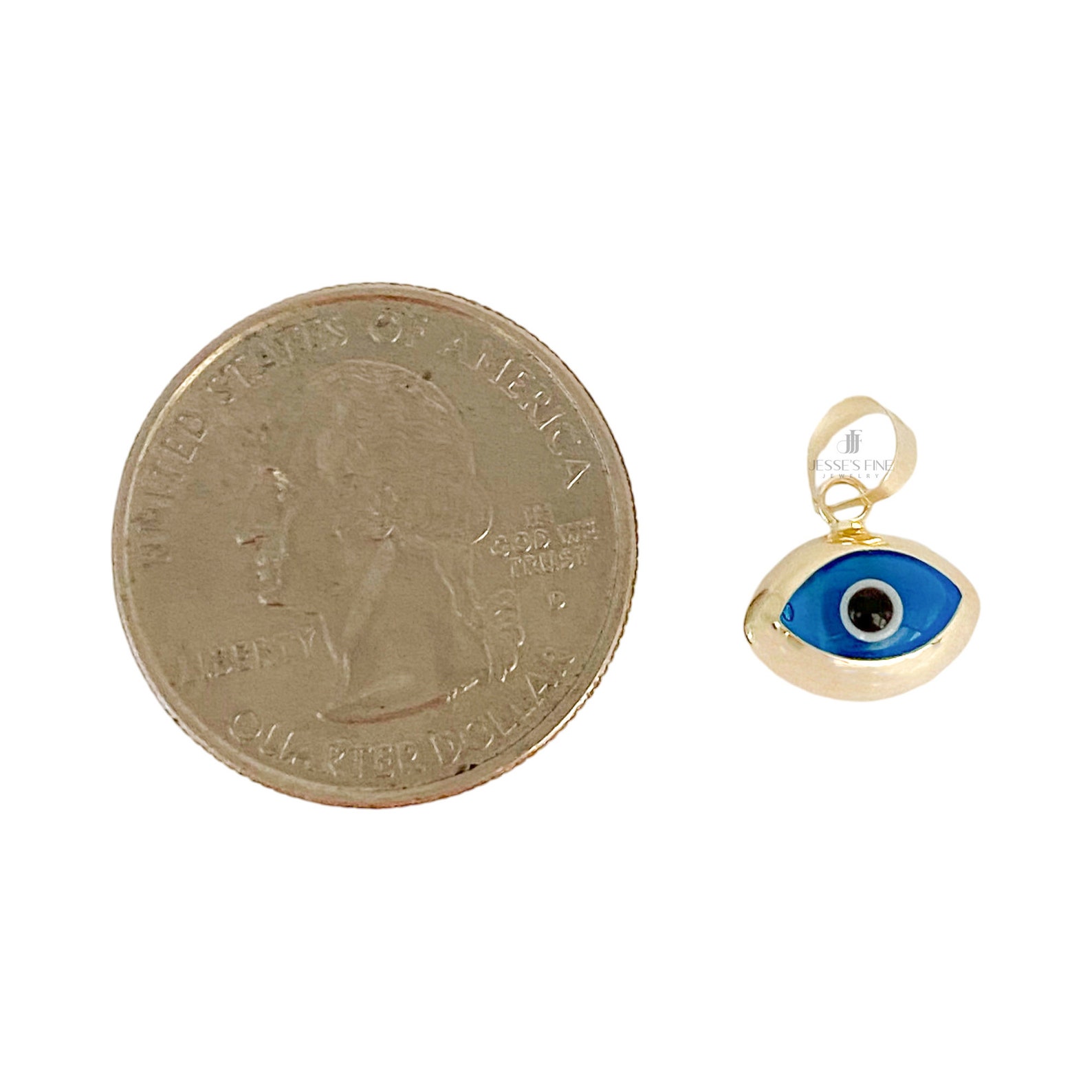 Eye Shaped Evil Eye Pendant Ocean Blue Evil Eye Shaped Pendant ...