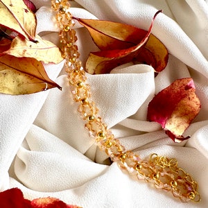 Fall Bracelet,bracelet for Fall,golden Champagne Crystal Bracelet,cute ...