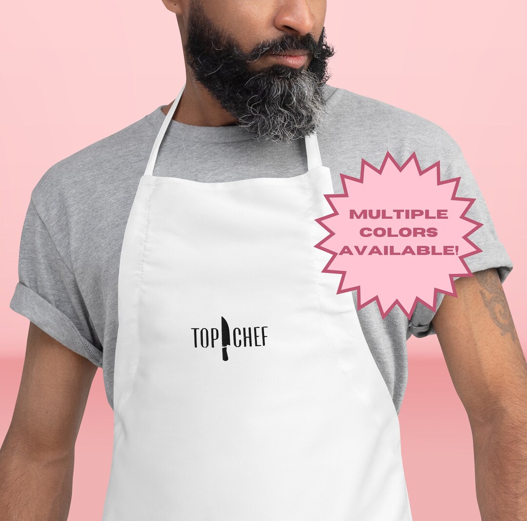 Top Chef Apron, Embroidered LGBTQ Couples Kitchen Gift, Funny Queer ...
