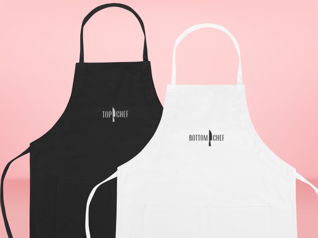 Embroidered 'bottom Chef' Apron, 1PC Apron, Hilarious Gift for LGBTQ ...
