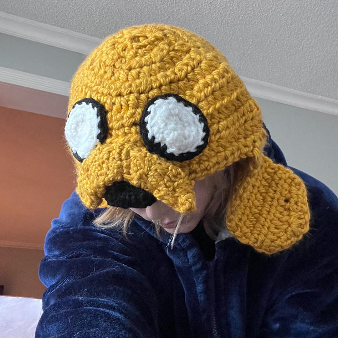 Jake the Dog Adventure Time Hat! Custom Crochet - Etsy