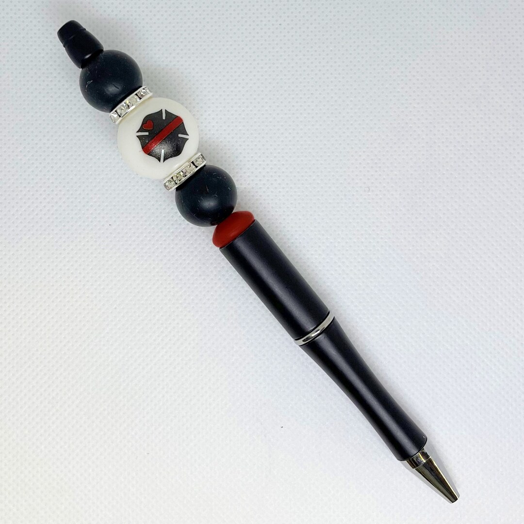 Firefighter Beaded Ballpoint Pen, Retractable, Refillable, Maltese ...
