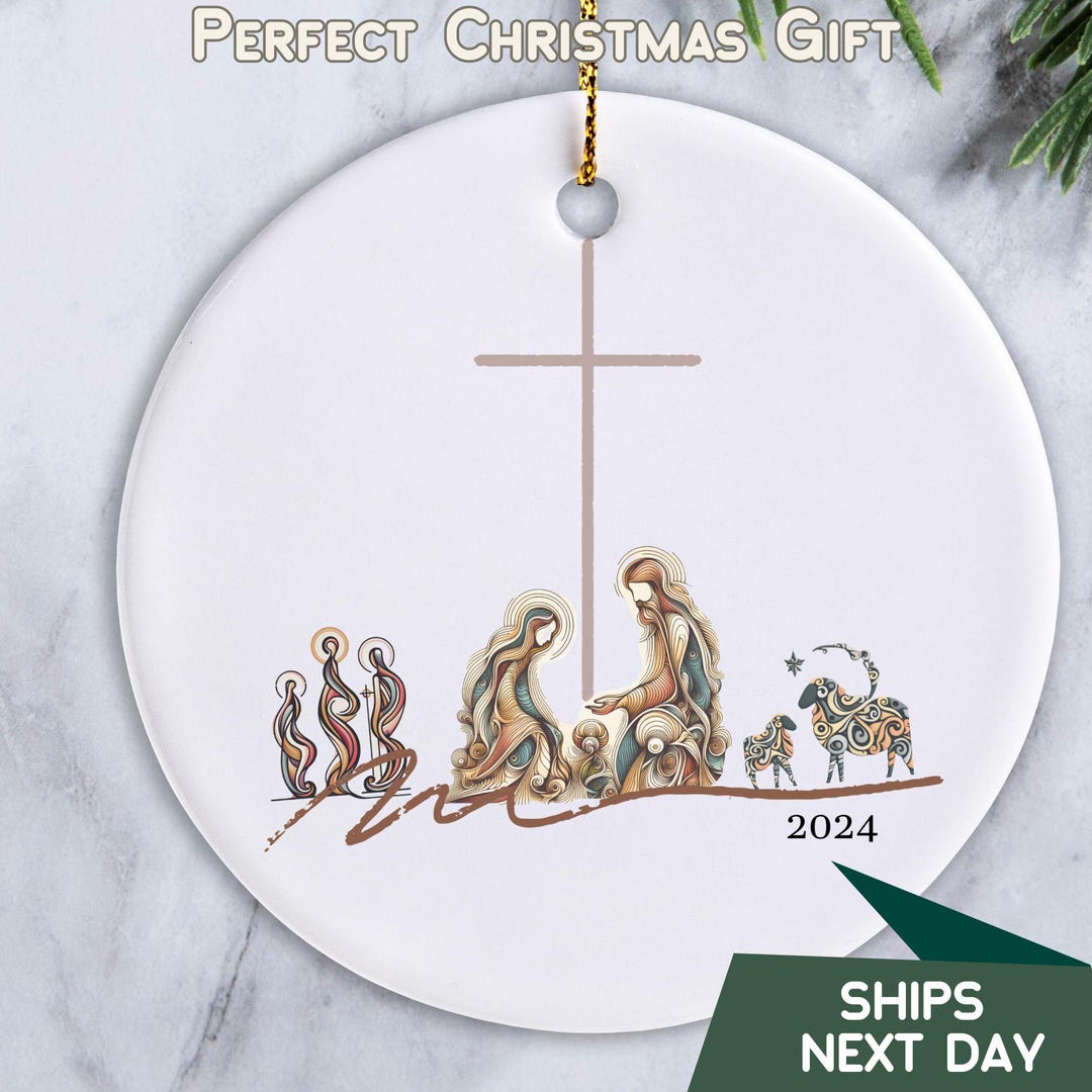 Personalized Religious Christmas Ornament: Nativity Keepsake - Etsy