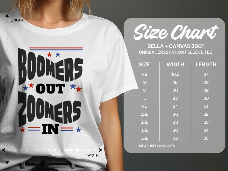 Boomers Out Zoomers in Tee, Patriotic Generational Shirt, Unisex Adult ...