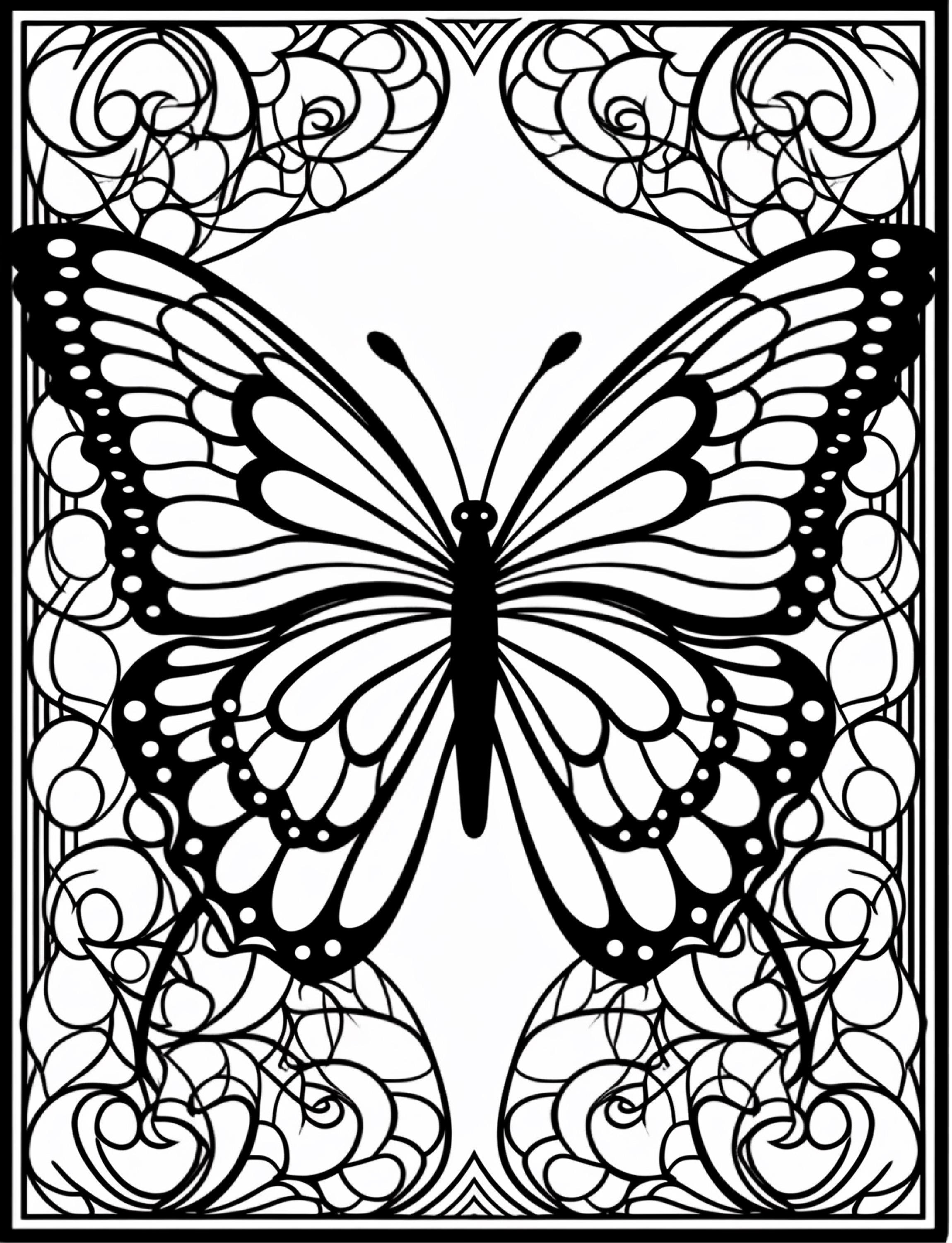 Bold and Beautiful Butterflies Coloring Book for All Ages Volume 1 - Etsy