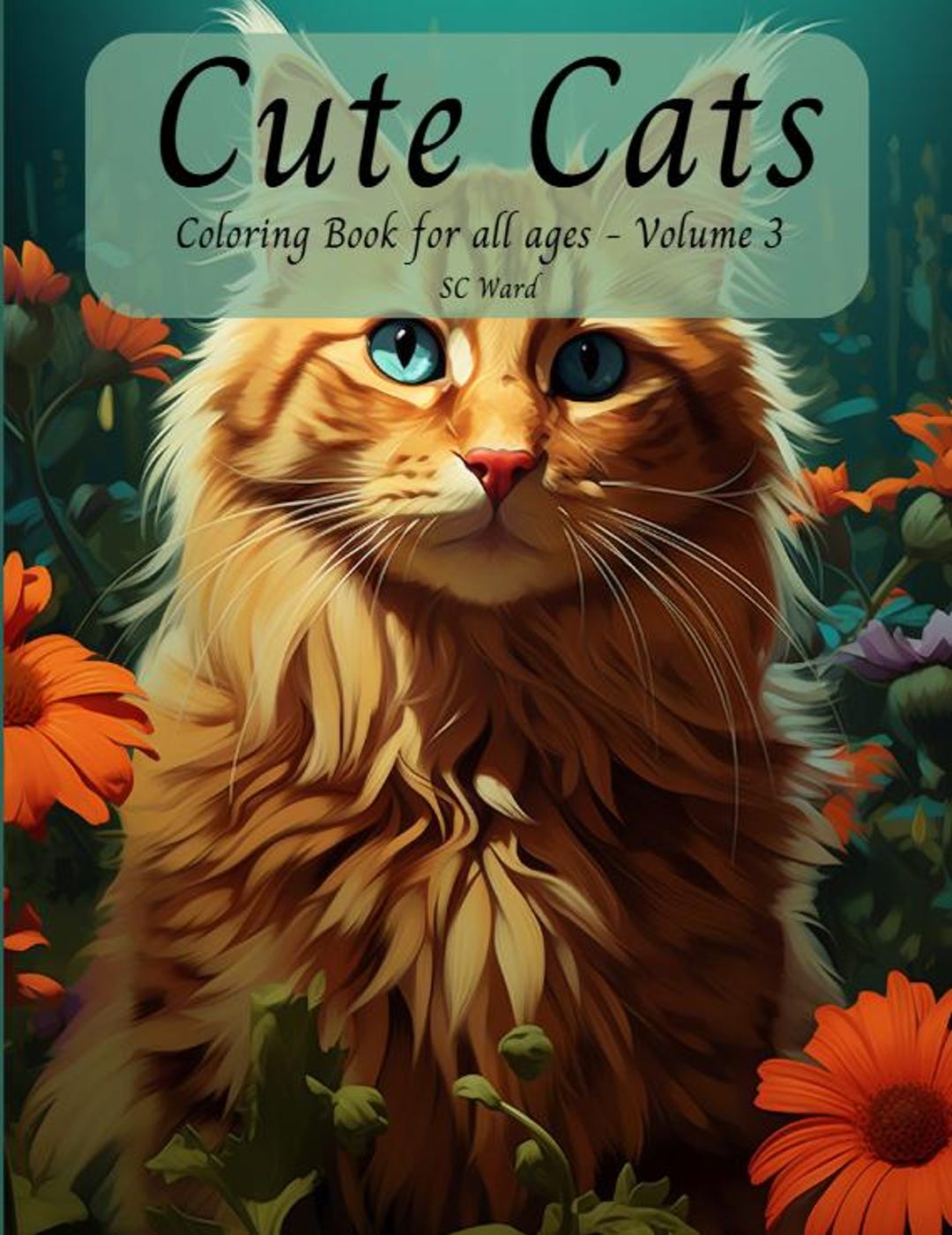 Cute Cats Coloring Book Volume 3 - Etsy