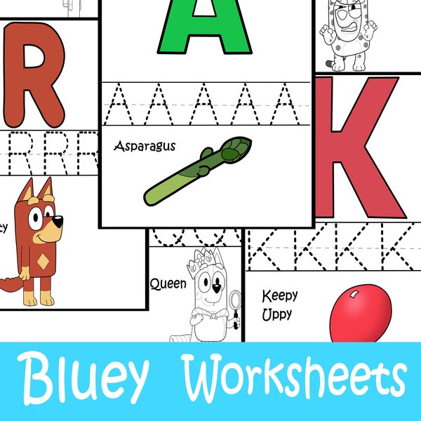 Bluey Alphabet - Etsy