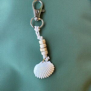 Scallop Shell Keychain/bag Charm - Etsy