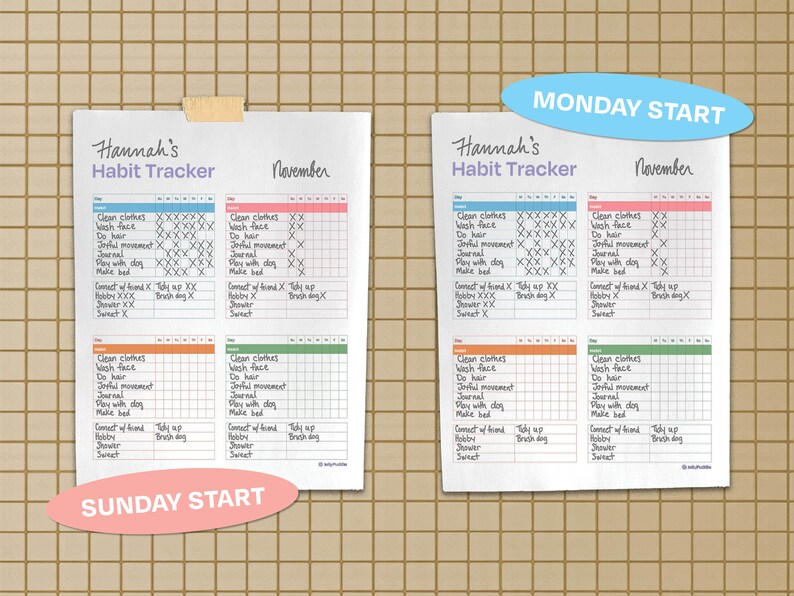 ADHD Habit Tracker, Autism Habit Tracker, Habit Tracker Digital, Habit ...