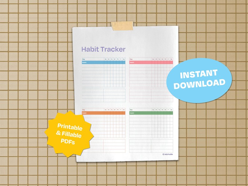 ADHD Habit Tracker, Autism Habit Tracker, Habit Tracker Digital, Habit ...