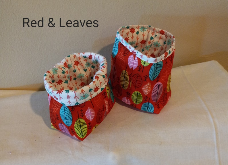 Mini Fabric Baskets - Etsy