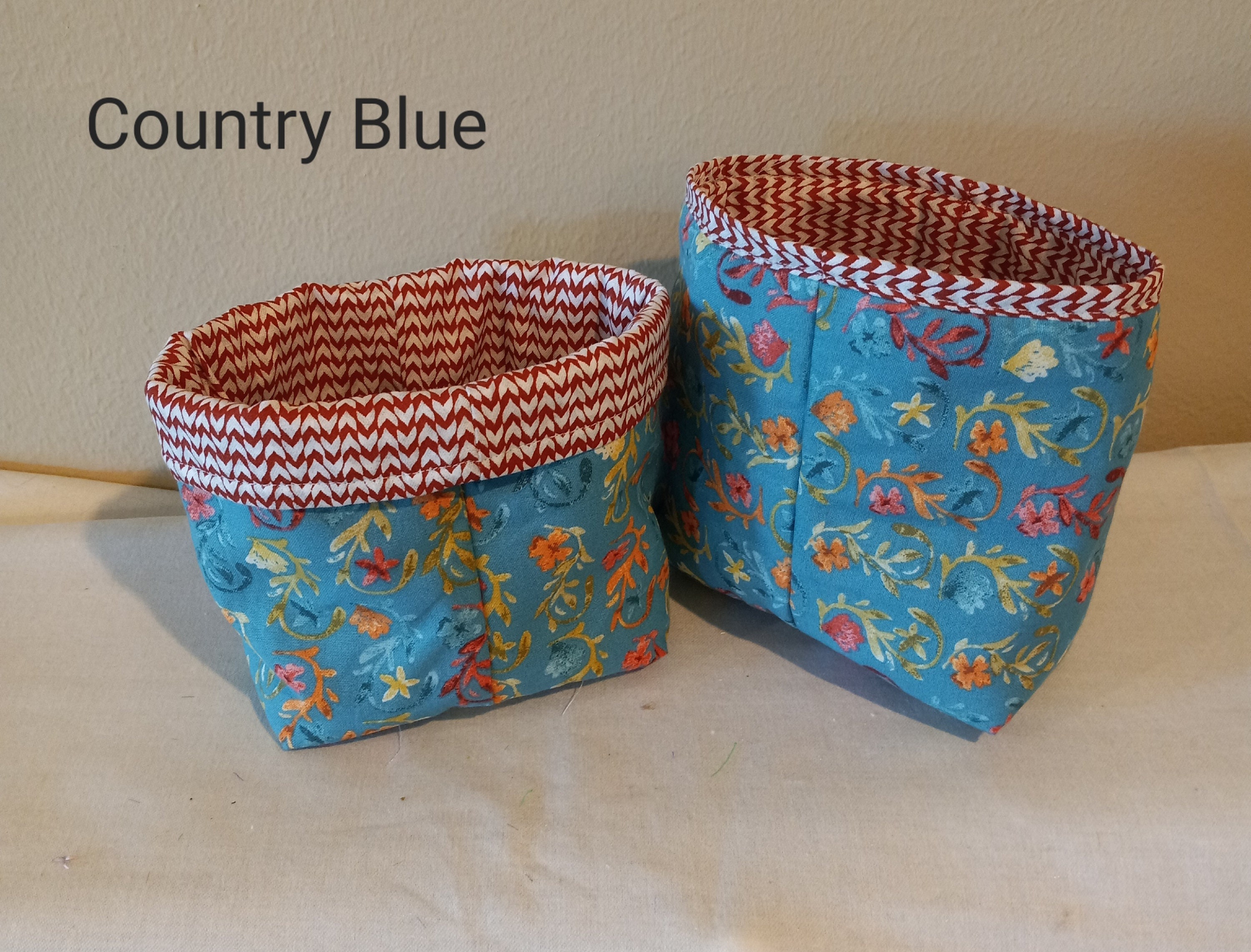 Mini Fabric Baskets - Etsy