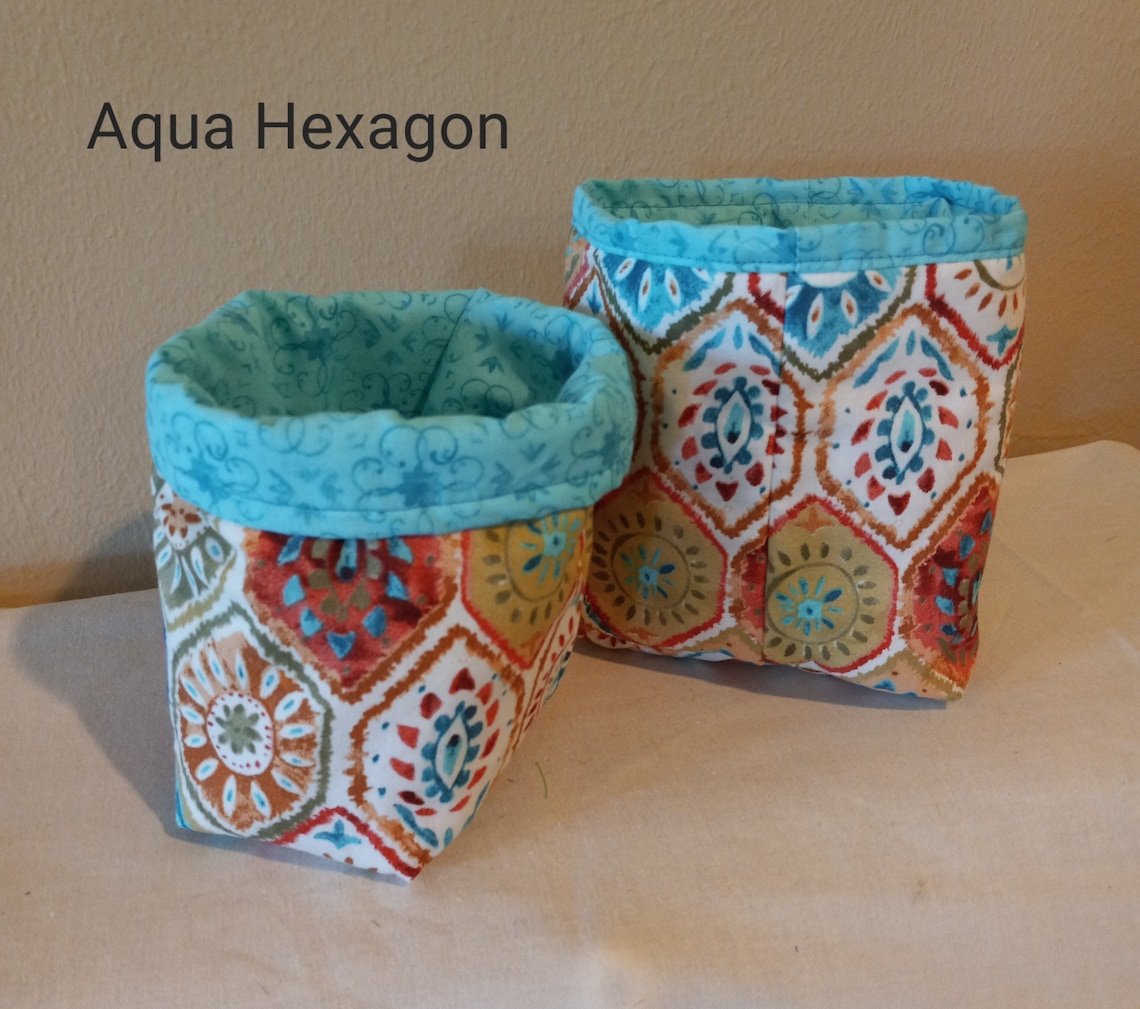 Mini Fabric Baskets - Etsy