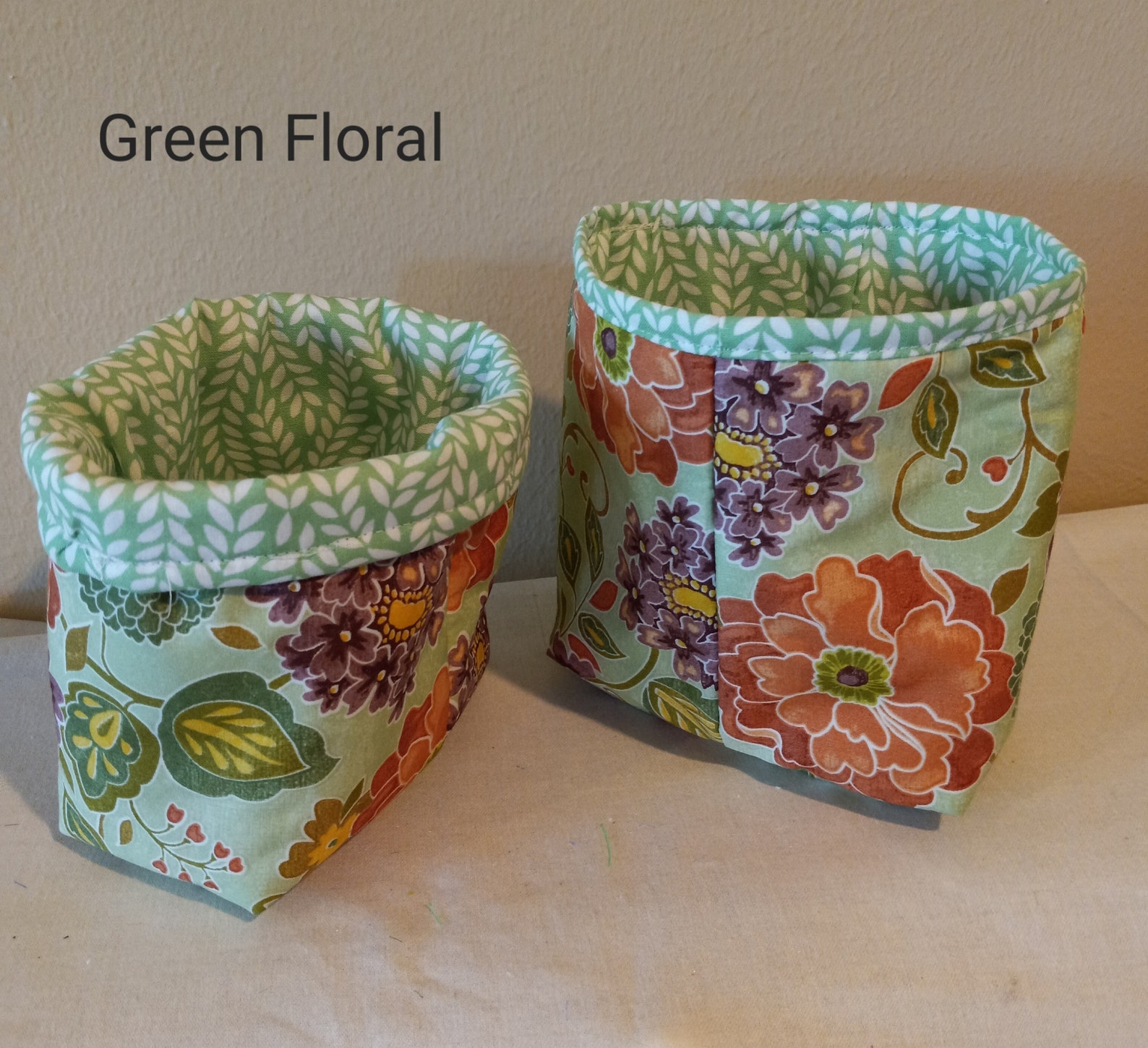 Mini Fabric Baskets - Etsy