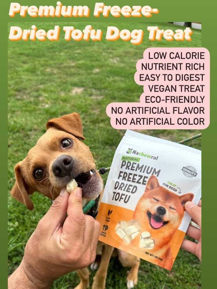Premium Freeze-dried Tofu Treat for Dogs: Plant Based Protein & Low ...