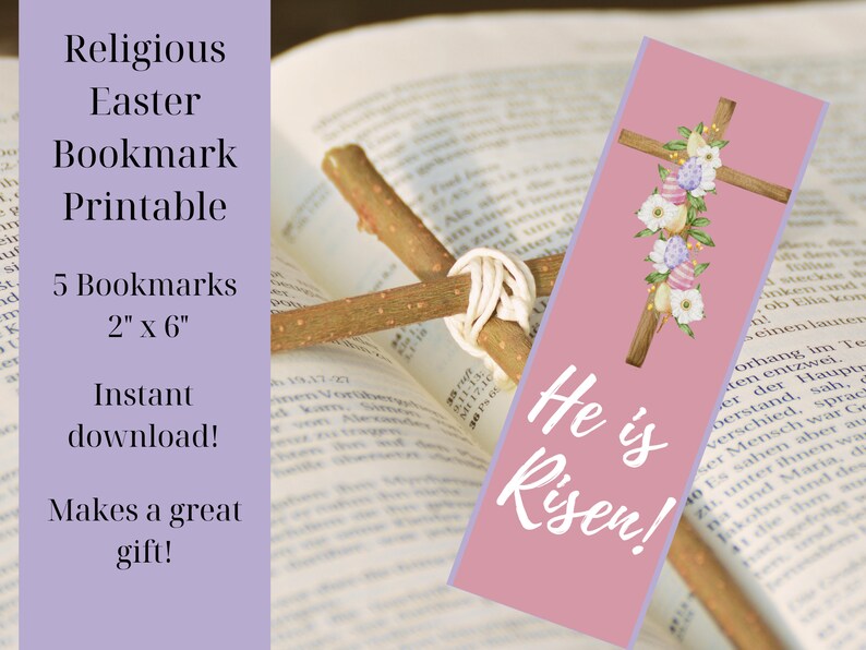 Religious Easter Bookmark Set | Jesus, Christian Easter | Easter Basket ...