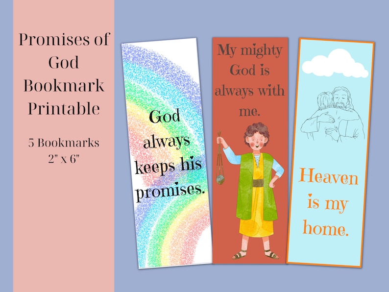 Promises of God Bookmark Printable | Gifts for Children, Young Readers ...