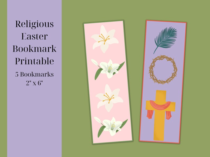 Religious Easter Bookmark Set | Jesus, Christian Easter | Easter Basket ...