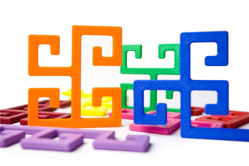Tetra Spirals Puzzle 2D Assembly Brain Teaser by Puzzleguystore ...