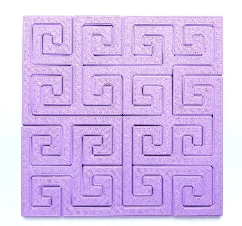 Tetra Spirals Puzzle 2D Assembly Brain Teaser by Puzzleguystore ...