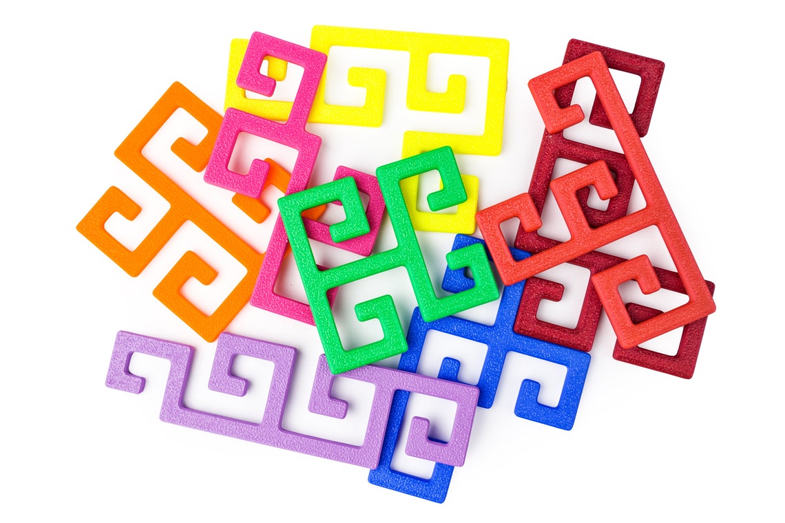 Tetra Spirals Puzzle 2D Assembly Brain Teaser by Puzzleguystore ...