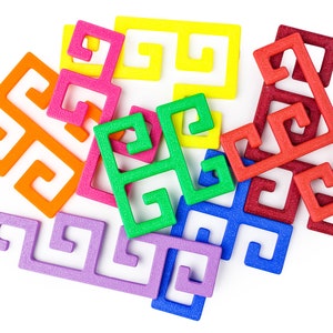 Tetra Spirals Puzzle 2D Assembly Brain Teaser by Puzzleguystore ...