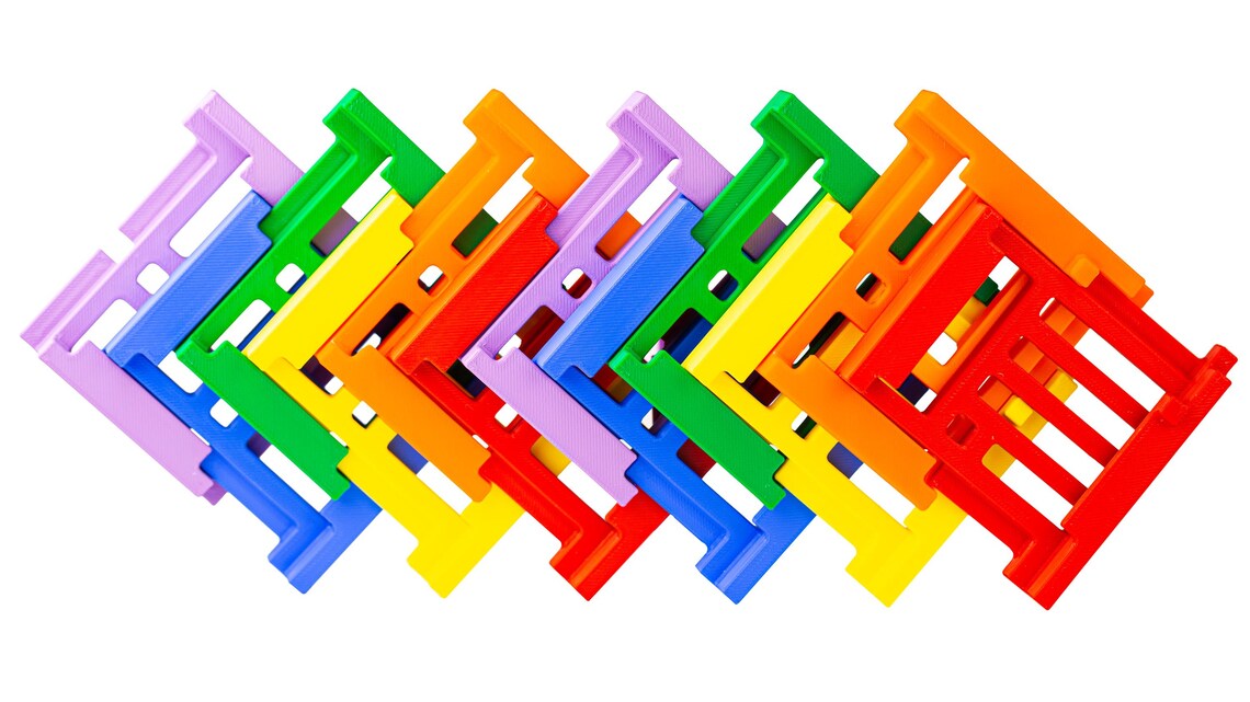 Rainbow Drawers 3D Printed Puzzle by Puzzleguystore 100+ Steps Brain ...