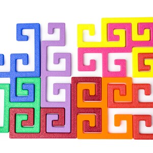 Tetra Spirals Puzzle 2D Assembly Brain Teaser by Puzzleguystore ...