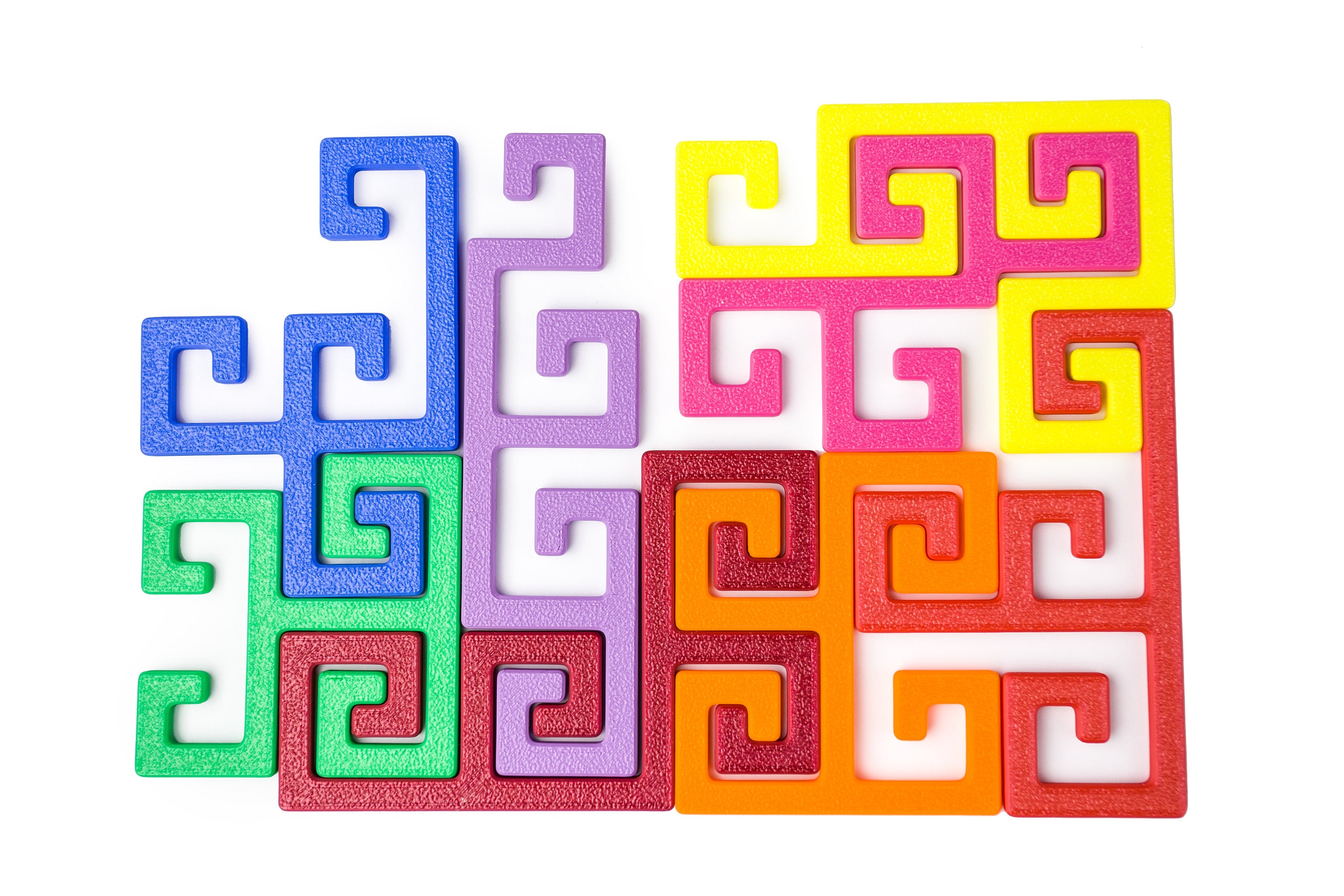 Tetra Spirals Puzzle 2D Assembly Brain Teaser by Puzzleguystore ...