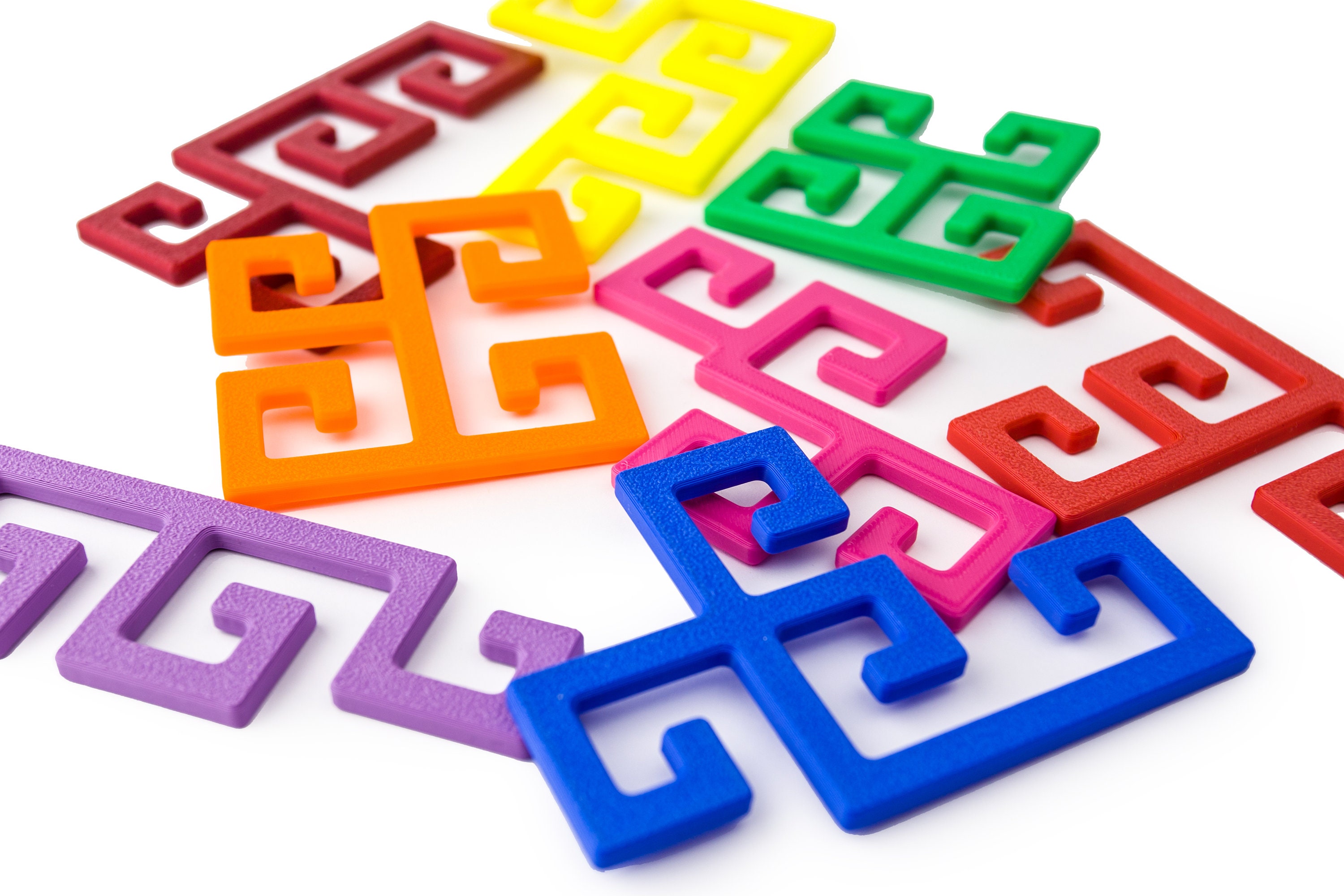 Tetra Spirals Puzzle 2D Assembly Brain Teaser by Puzzleguystore ...