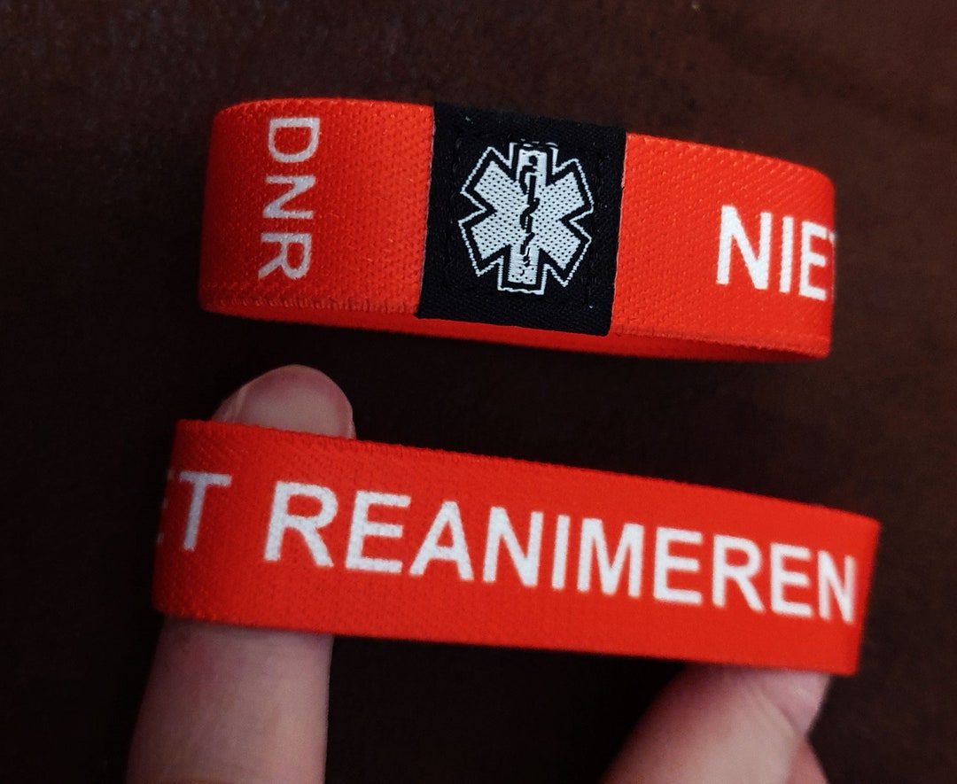 Do Not Resuscitate Bracelet with DNR Medical Symbol, Made of ...