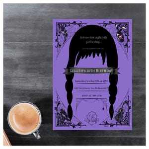 Wednesday Party Invitation - Etsy