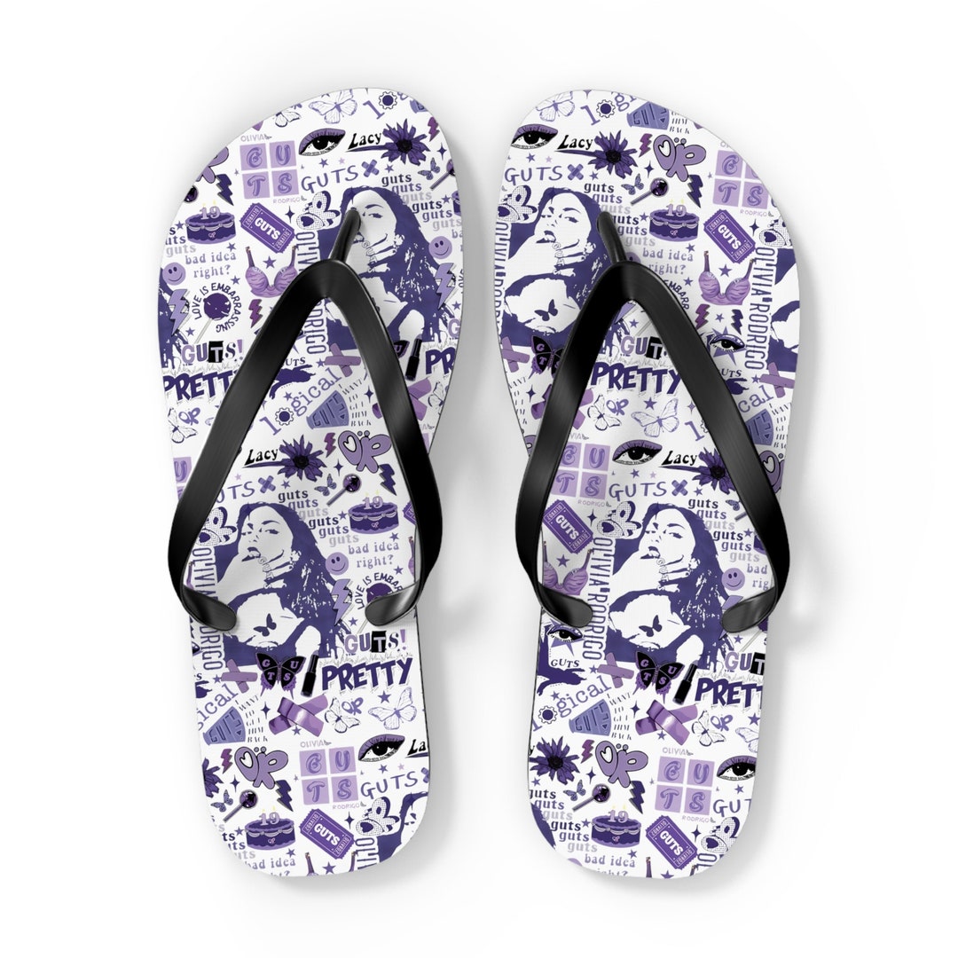 Olivia Rodrigo Guts Tour Collage Flip Flops - Etsy