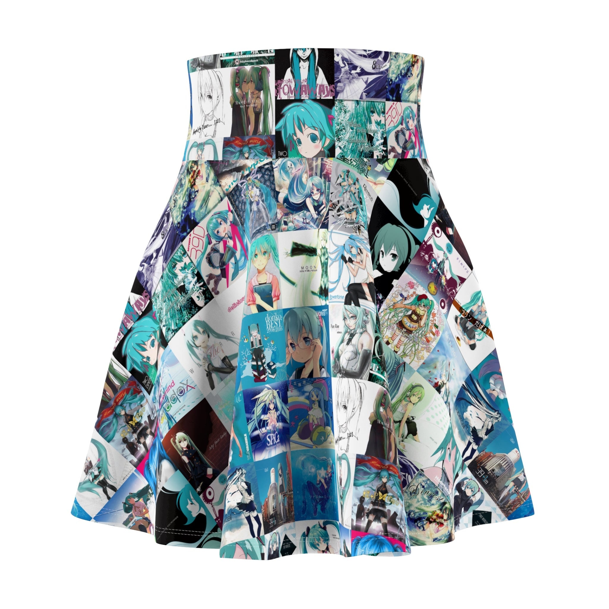 Hatsune Miku Album Cover Collage Women's Skater Skirt - Etsy