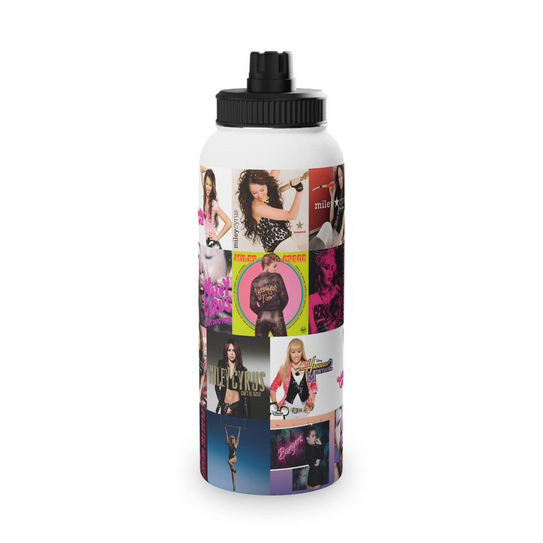 Miley Cyrus Album Cover Collage Stainless Steel Sports Lid - Etsy