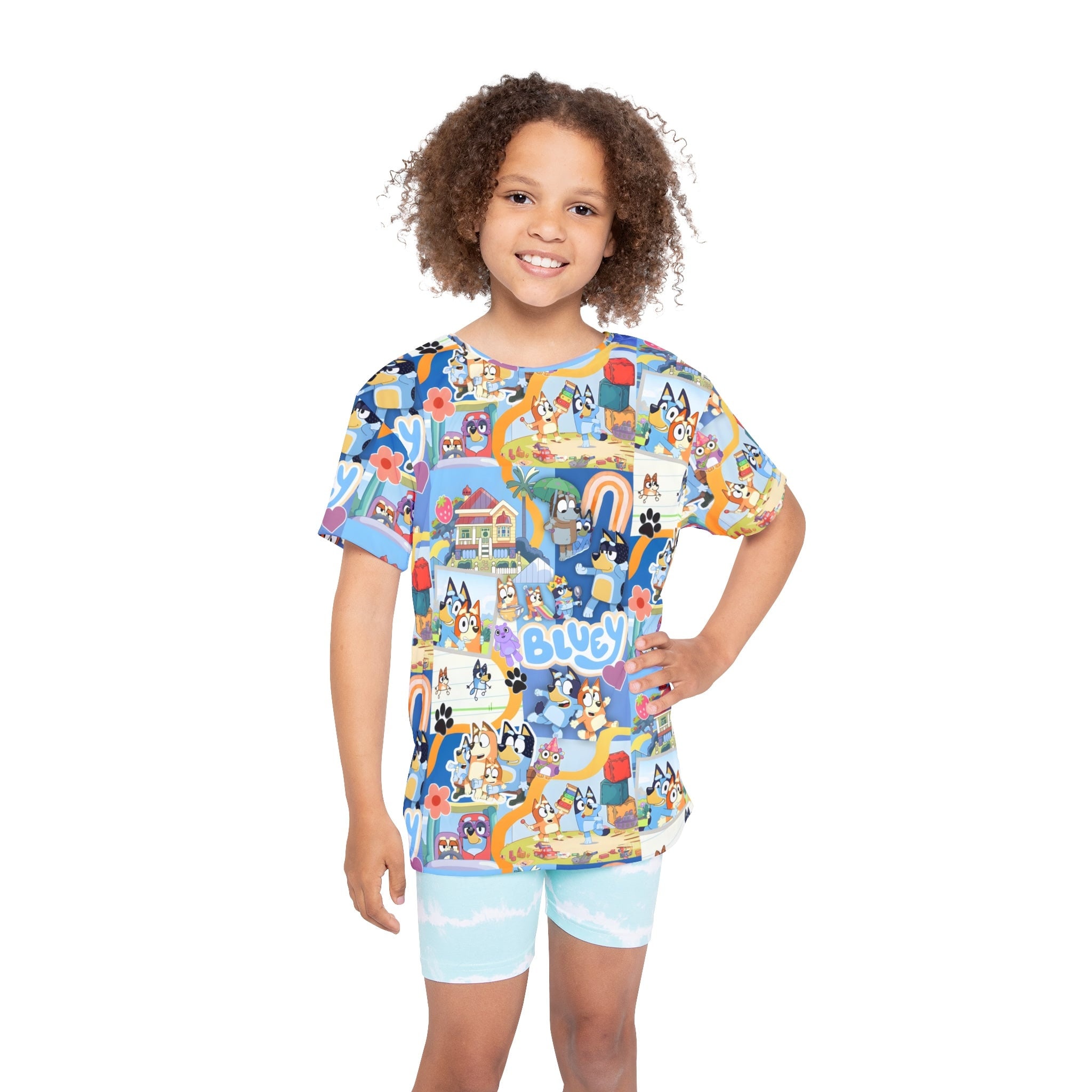 Bluey Playtime Collage Kids Sports Jersey AOP - Etsy
