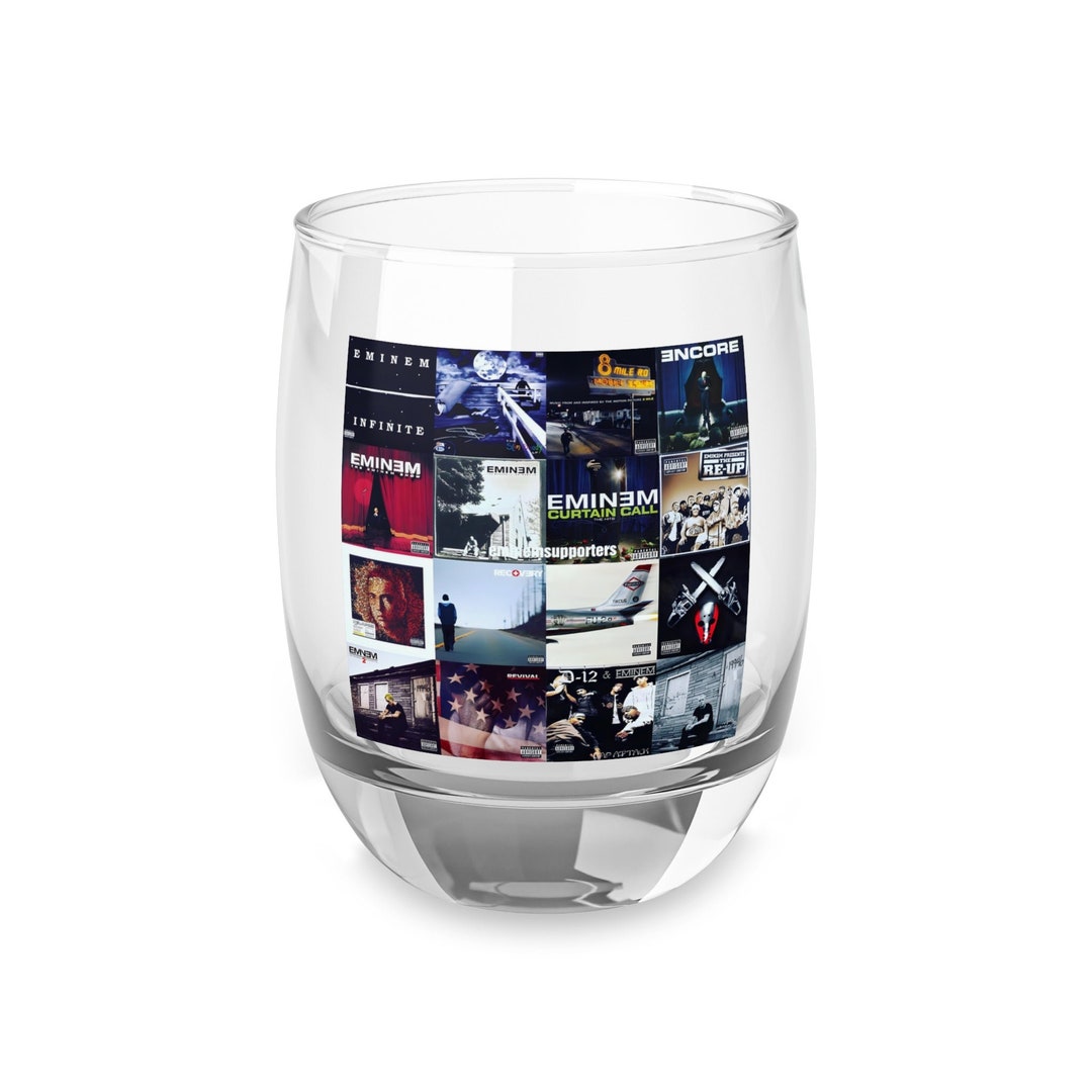 Eminem Album Art Cover Collage Whiskey Glass - Etsy