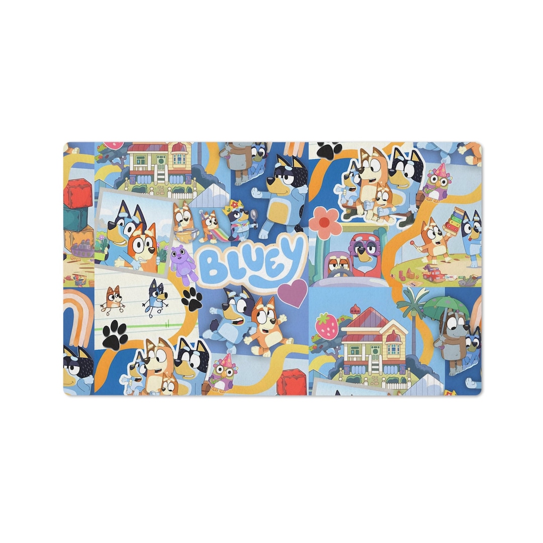 Bluey Playtime Collage Floor Mat - Etsy