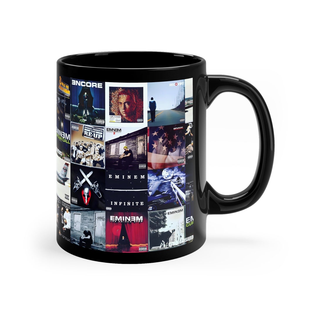 Eminem Album Art Cover Collage Black Ceramic Mug - Etsy
