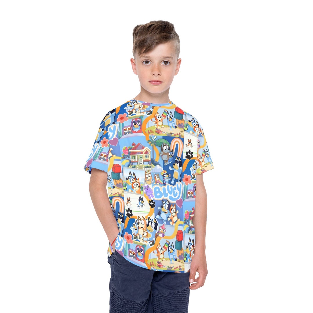 Bluey Playtime Collage Kids Sports Jersey AOP - Etsy