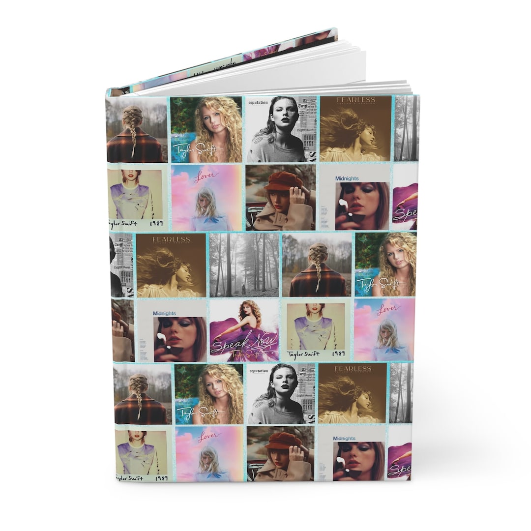 Taylor Swift Album Art Collage Pattern Hardcover Journal - Etsy
