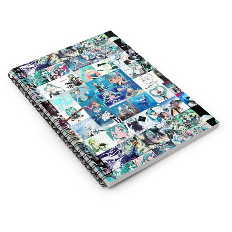 Hatsune Miku Album Cover Collage Ruled Line Spiral Notebook - Etsy UK